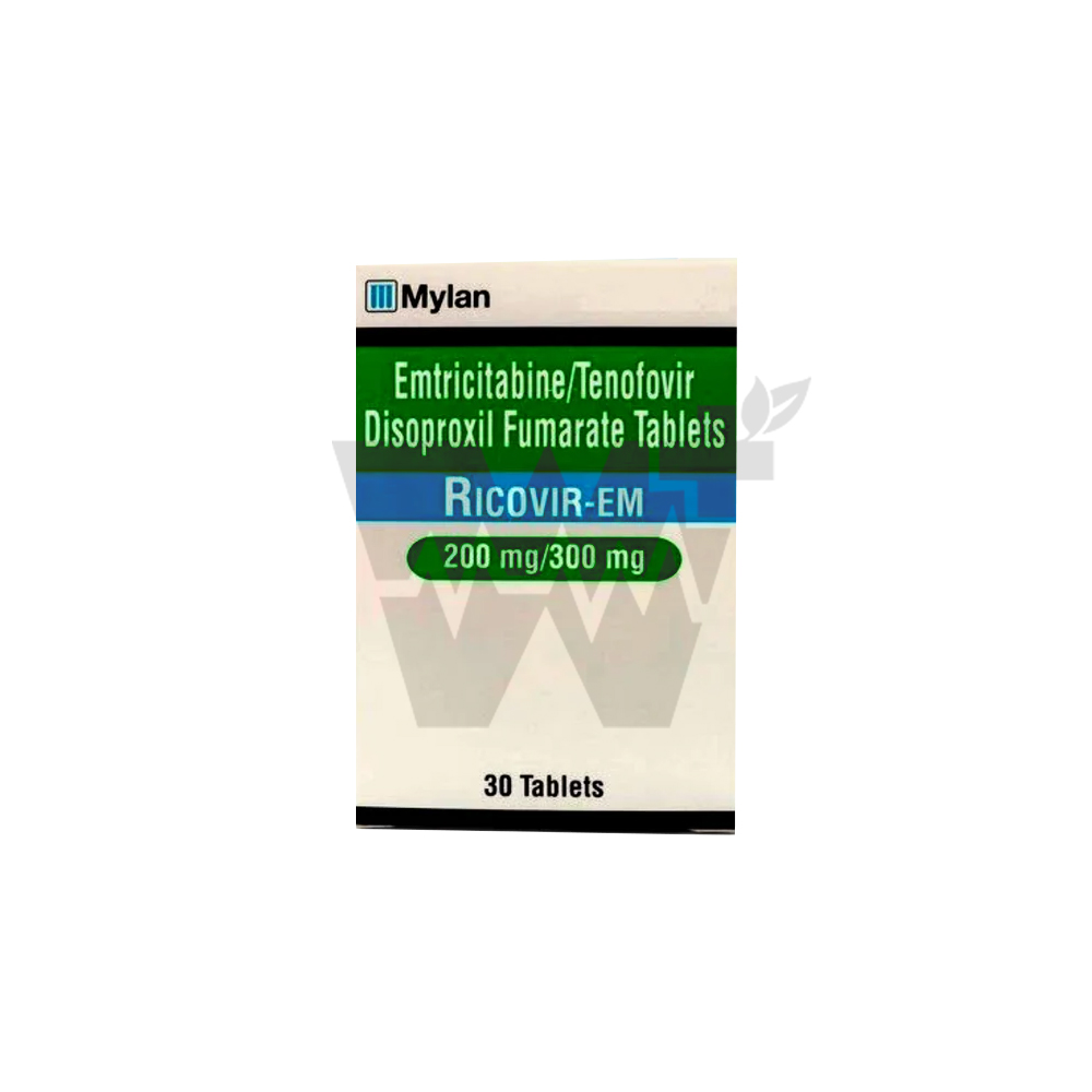 Ricovir EM 200 mg-300 mg 30 Tablet