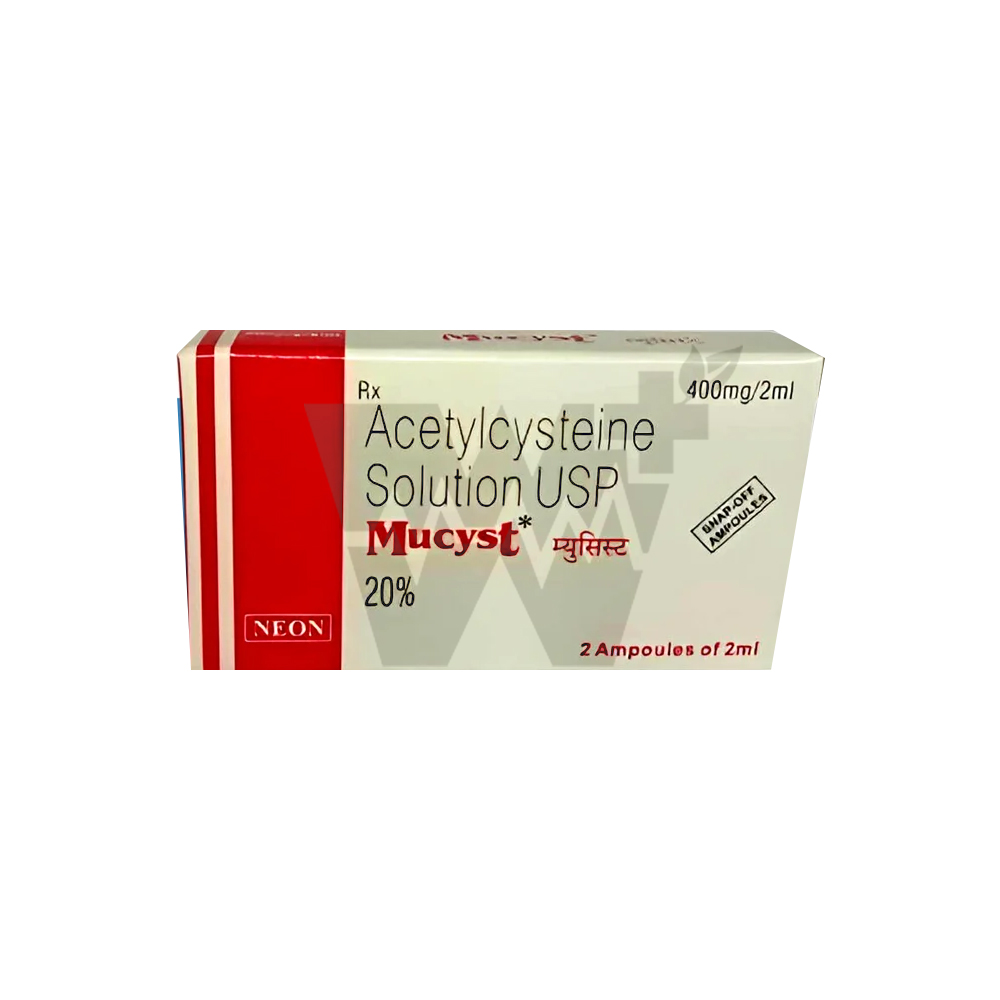 Acetylcysteine Mucyst 2 Ml Injection